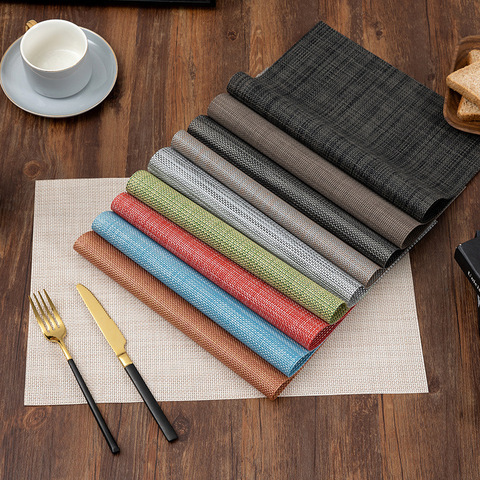 PVC Table Top Mat Home Deco Restaurant Anti slip Heat Resistance Dining ...