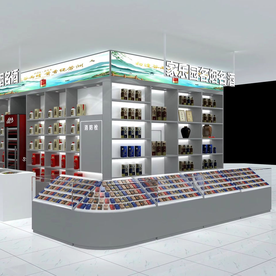 LED-Lit Smoke Shop Dispensary Furniture Showcase Display Eye-Catching ...