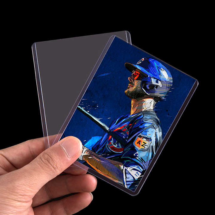 3x4inch Game ID Card 35PT 55PT Clear Top Loaders Protective Id Card Holder Customized Paper ...