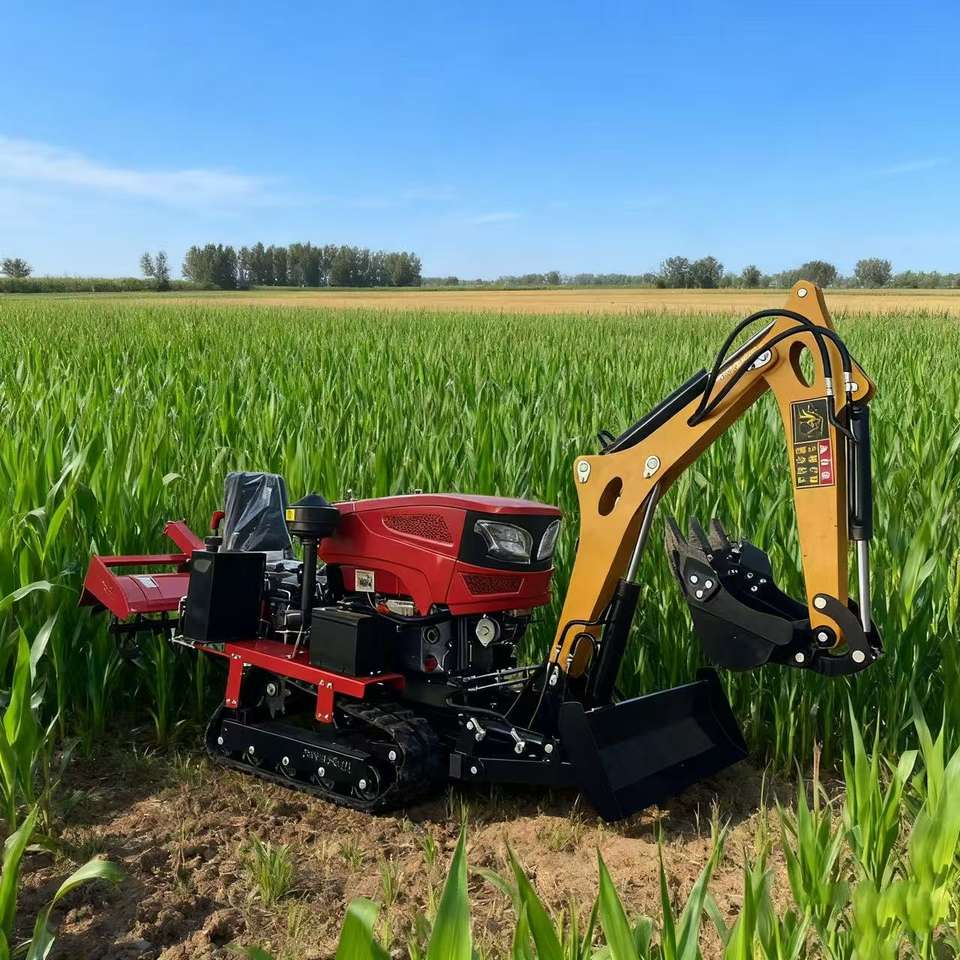 Mini Crawler Agricultural Tillage Machine Riding Tractor Micro Tillage ...