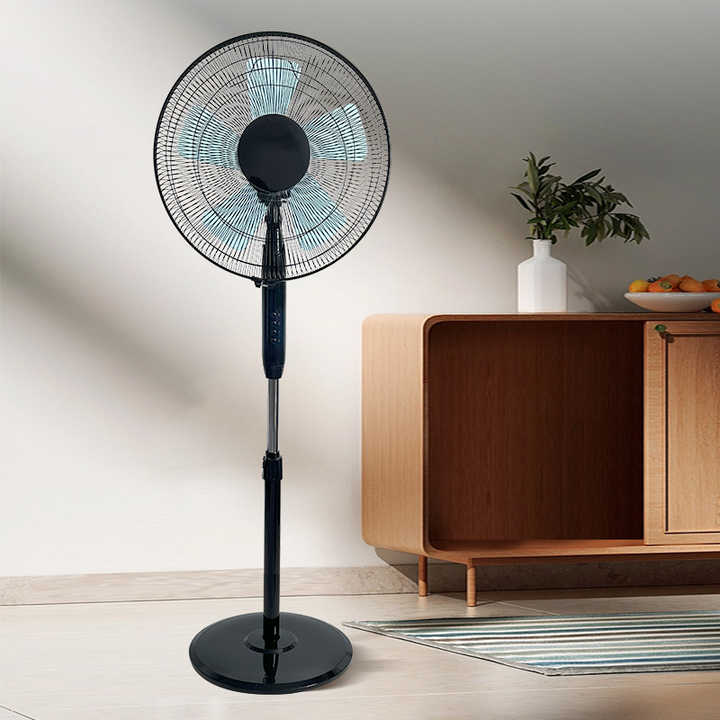 16-Inch Low-Noise Floor Fan - Durable Metal Build, Energy-Efficient ...