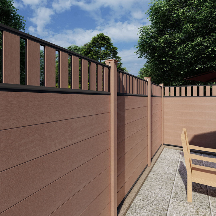 Modern Low-maintenance Privacy Outdoor Composite Fence Rot-proof ...