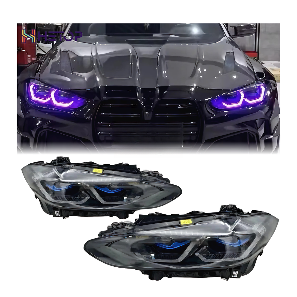 HETOP G22 Headlight 2020-2024 RGB 4 Series M3 M4 I4 G23 G26 G80 G82 DRL ...