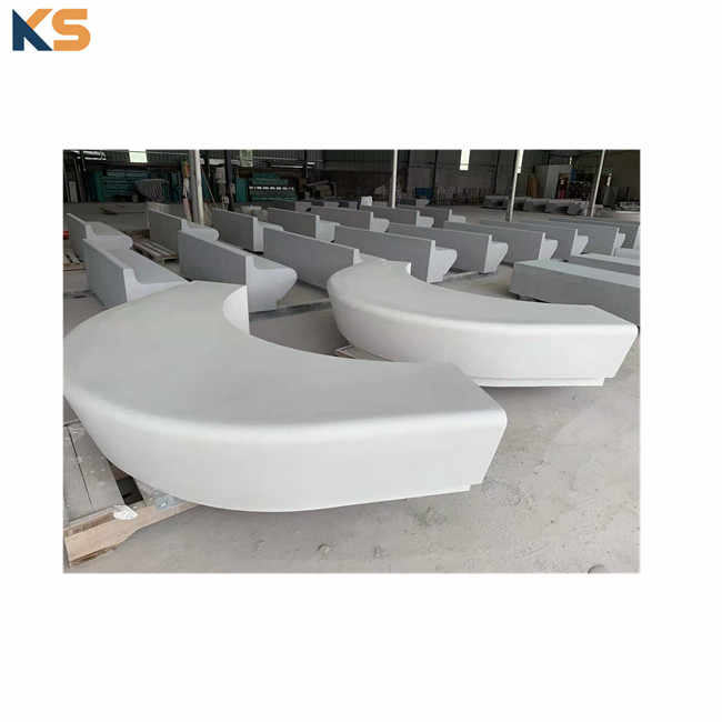 GRC Precast Concrete Benches - Durable Garden Furniture