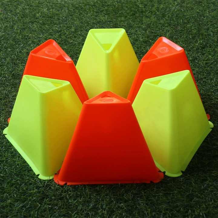 High Quality Custom Logo Soccer Cones PE Material Triangle Marker Cone ...