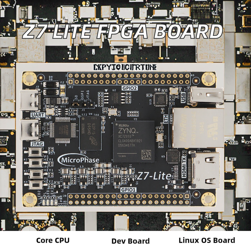 XILINX ZYNQ 7010 Z7 Lite FPGA Development Board with Linux OS Single ...