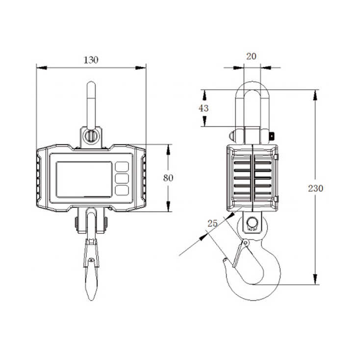 Industrial 1000kg Portable Weight Scale Aluminium Alloy Mini Digital ...