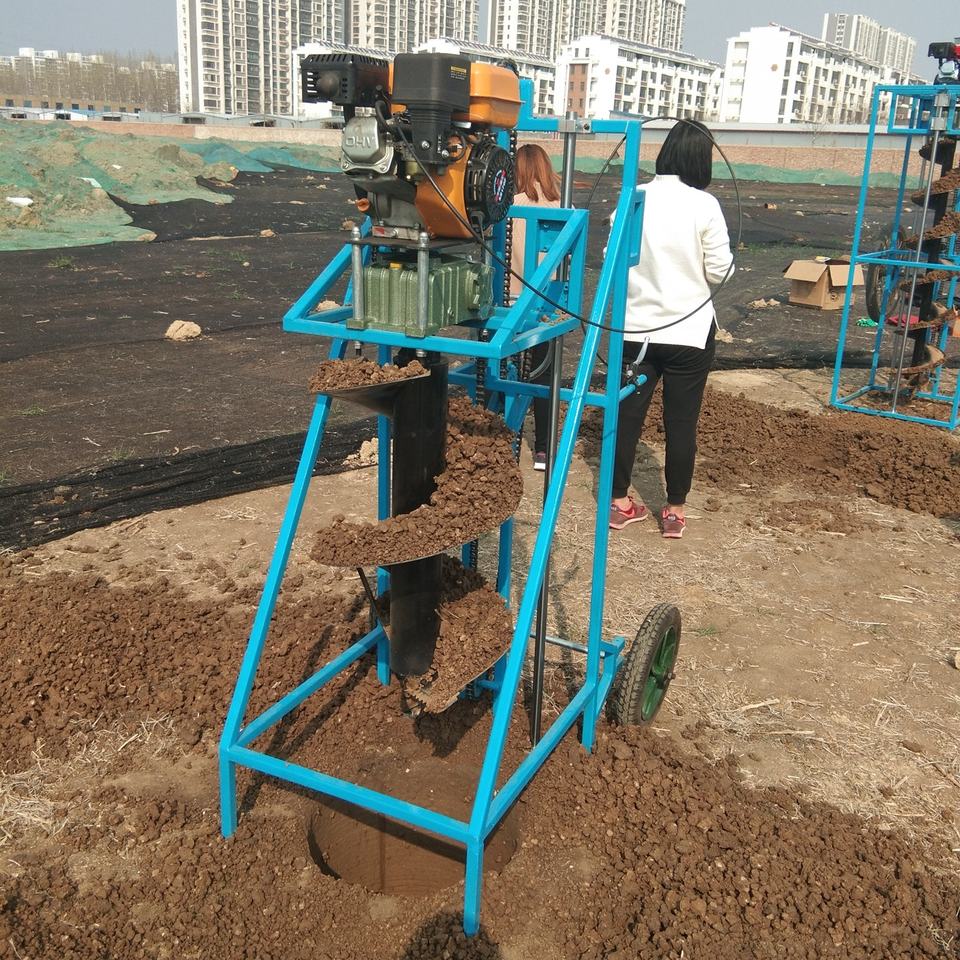 Small Construction Equipment One Man Operate Earth Auger Post Hole ...