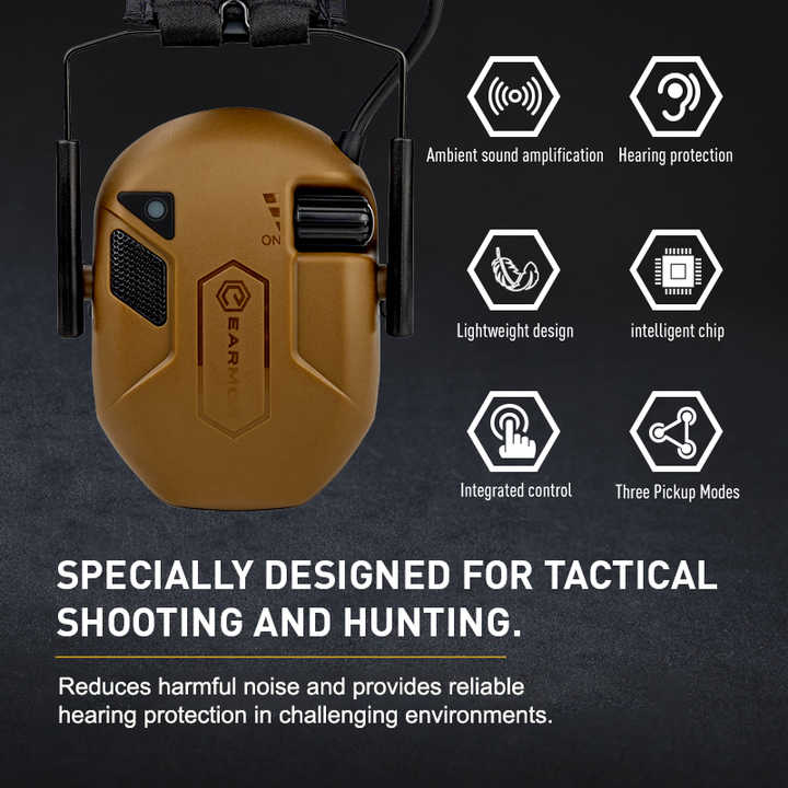 IPSC&EARMOR Hearing protection Tactical Headphone Bluetooth Shooting ...