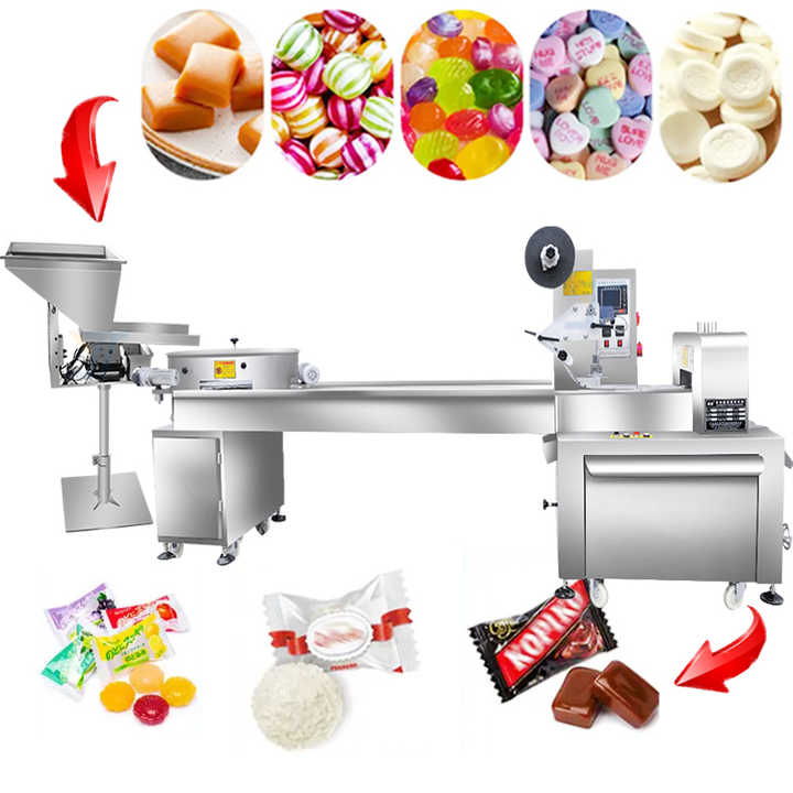 900 Bag/min Automatic Individual Candy Bar Wrapping Packaging Machine ...