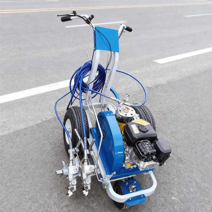 Hand-push Airless Line Striper Pavement Cold Paint Road Marking Machine ...