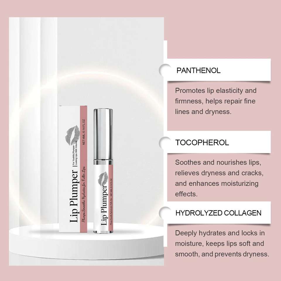 Plump Lip Care Serum 4ml Oem Private Label Collagen Boost Volume Gloss ...