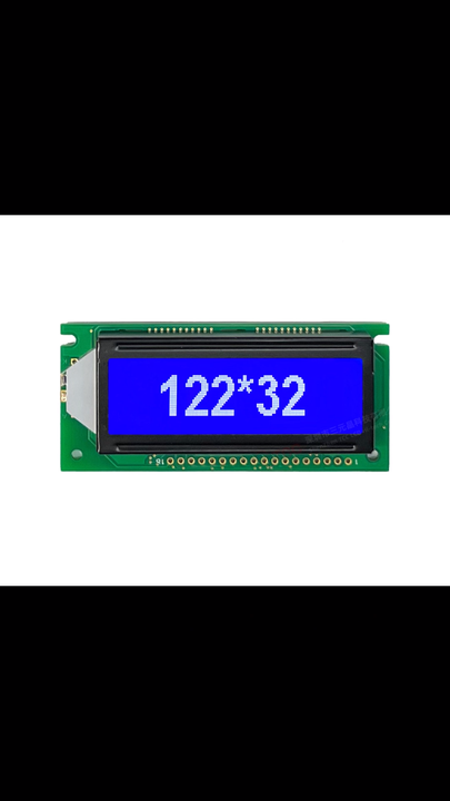 20 Pin Graphic LCD 8 Bit Parallel 122X32 Monochrome Display