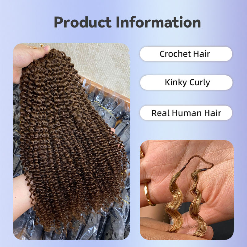 Feather Crochet Human Hair Miracle Knots Knotleess Boho Style Braiding ...