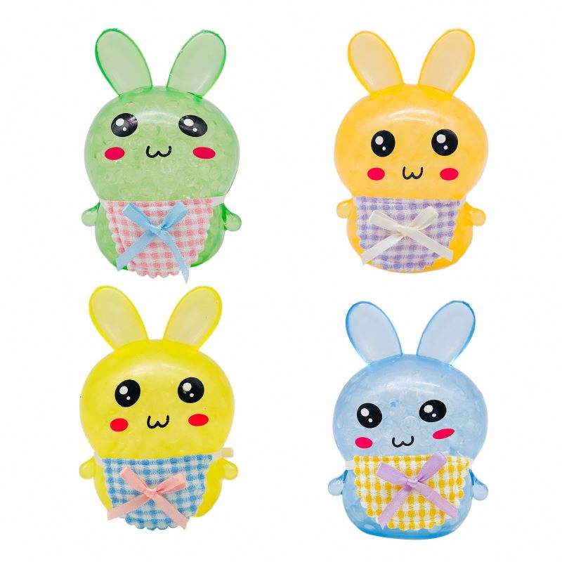 Soft Easter bunny bead ball toy, pressure resistant and elastic rabbit ...