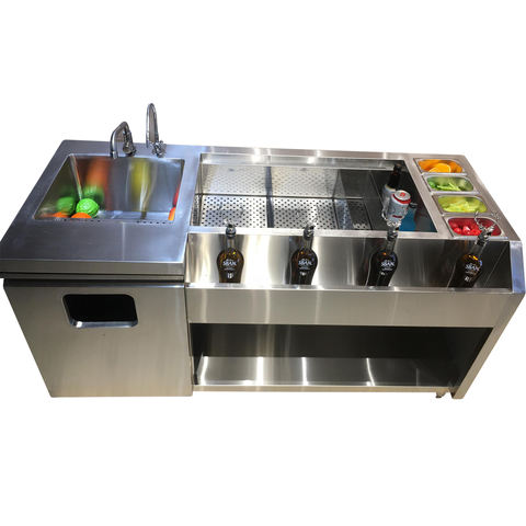 Kitlalong Stainless Steel Outdoor Movable and Foldable bar Counter ...