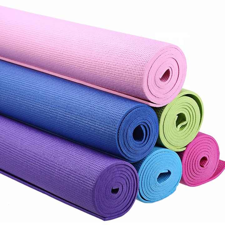 PVC Yoga Mats with Carry Strap - Perfect for Home & Gym
