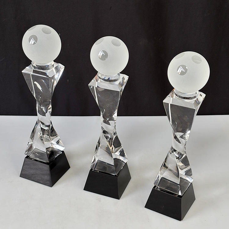 Clear Glass Crystal bowling Ball Sports Trophy MH-MJ0710| Alibaba.com