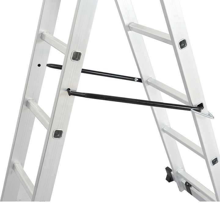 2x6 Step Aluminum Telescopic Ladder with Platform Scaffolding