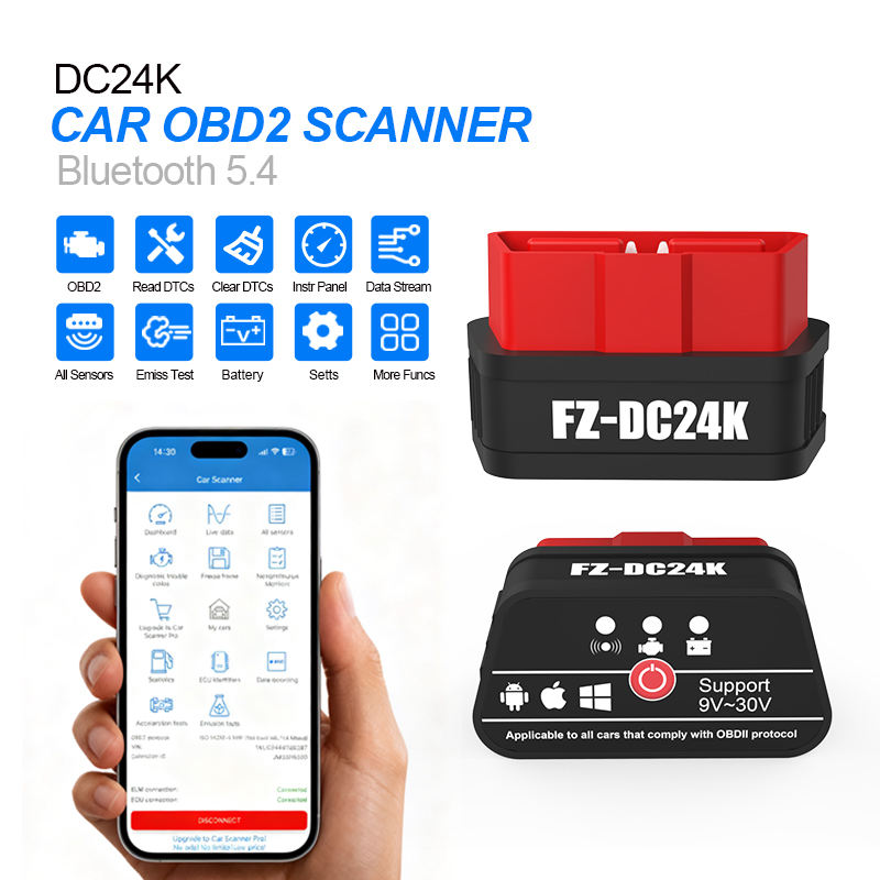 FZ-DC24K OBD Elm327 Wifi V1.5 Mini Scan Tool - Universal Diagnostics