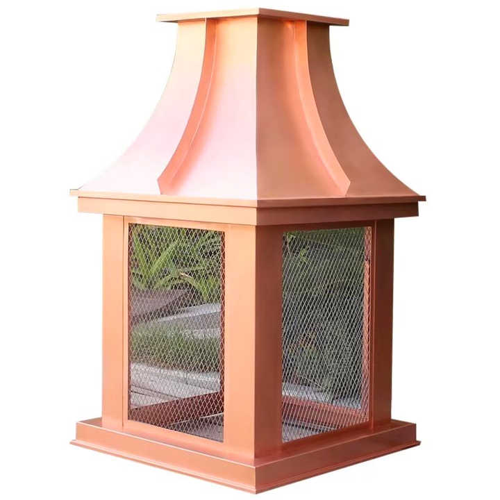 Durable Copper Chimney Caps for Villa Fireplace Customization