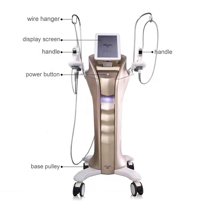 Vertical Powerful New Double Hifu Gold MFU+RF SD Focused Ultrasound ...