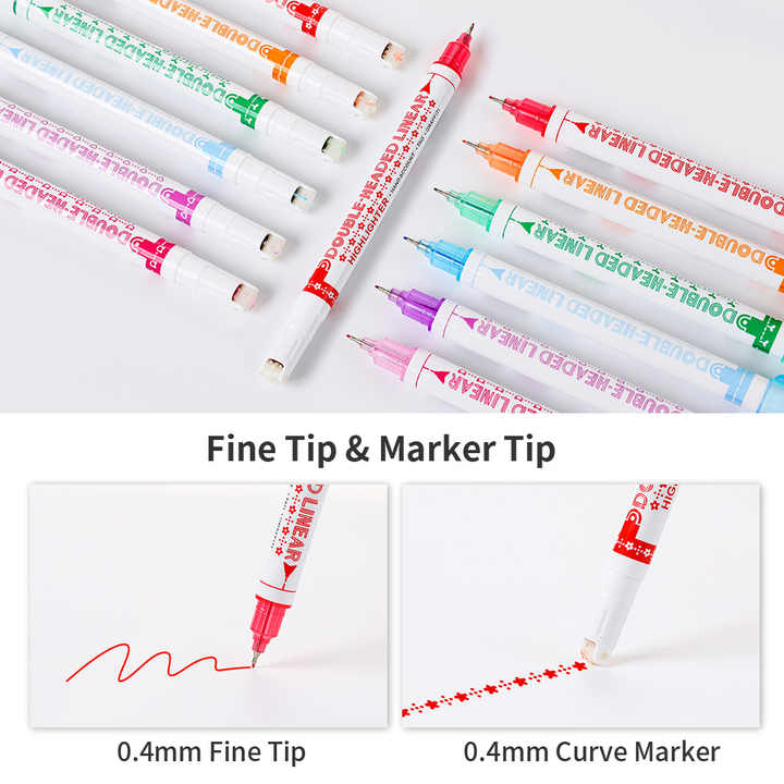 Pastel Color Highlighter Set with Sharpie Marker Pen Features ...
