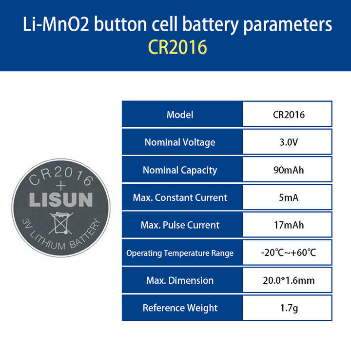 Toy Electronics and Household Gadgets CR2016 CR2025 CR2032 Button Cell ...