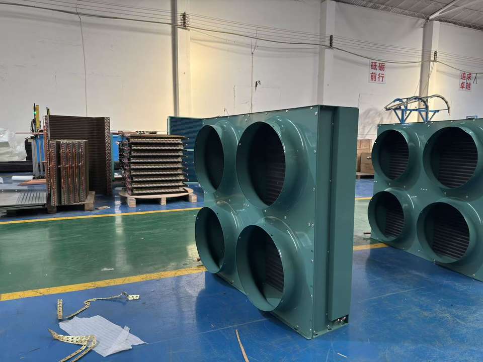 Copper Condenser Unit Heat Exchanger Coil Mounted Evaporative Air ...