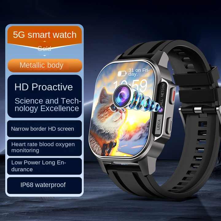 B22 Smartwatch - Unisex 4G Android Watch with GPS & Camera