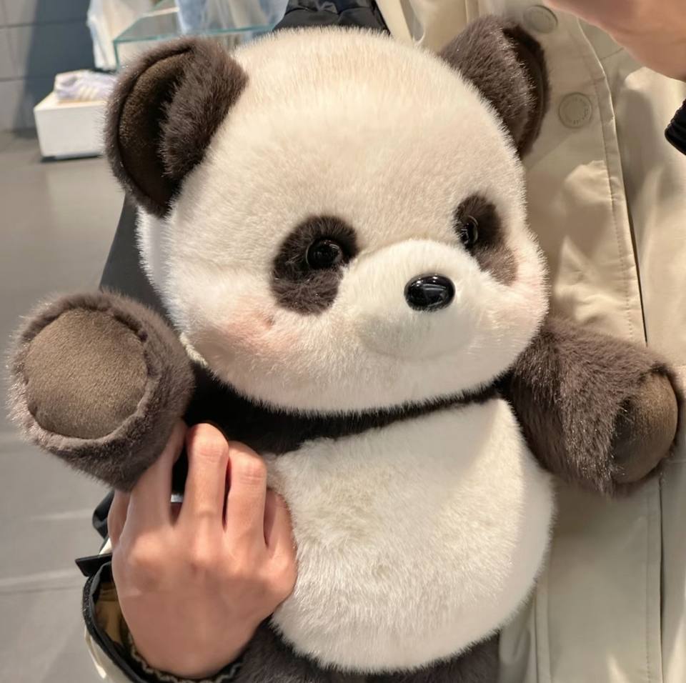 Customized Logo Mascot Running Series Panda Plush Toy Soft Stuffed ...