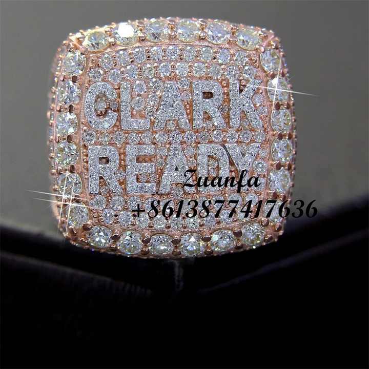 Custom Hip Hop Jewelry DIY Championship Style Diamond Ring