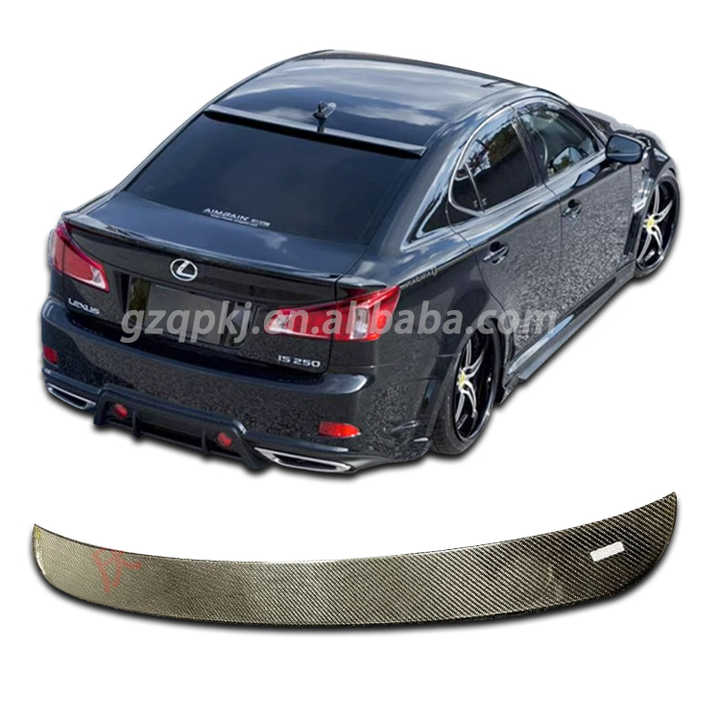 Carbon fiber rear spoiler fixed wing For 2006 and 2012 lexus IS300/250 ...