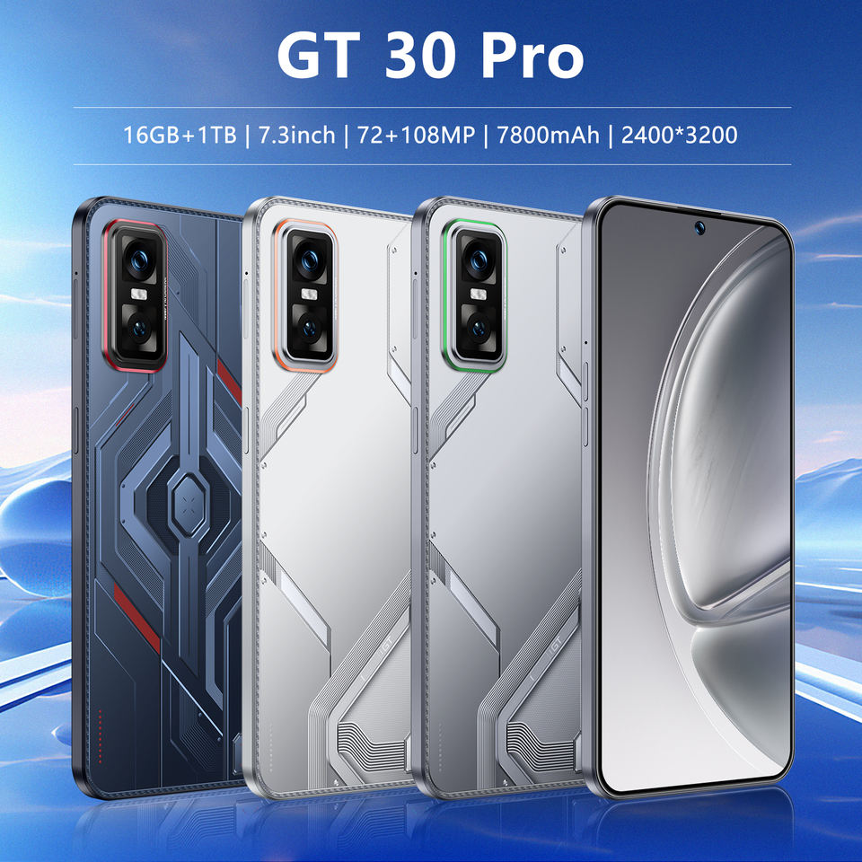 Original GT 30 Pro 5G Smartphone 7.3-Inch HD 90Hz OLED Screen Deca Core ...