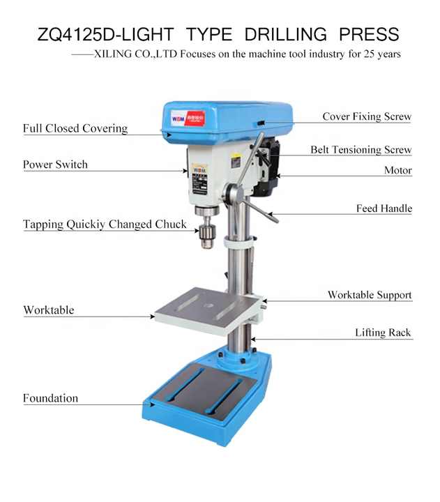 WDDM 10-Inch Mini Drill Press ZQ4116 Vertical CNC Bench Table Drilling ...
