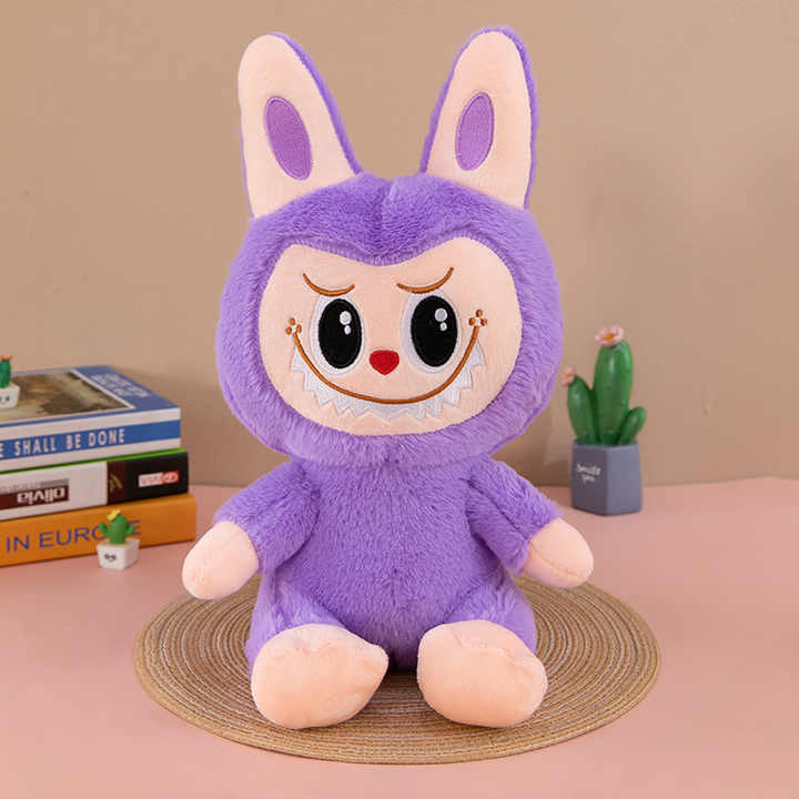 Wholesale cute pink labubu plush toys Birthday gift claw game prizes ...