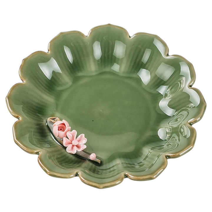 Ceramic Tea Tray Handmade Pinch Flower Pot Draining Teapot Platform ...