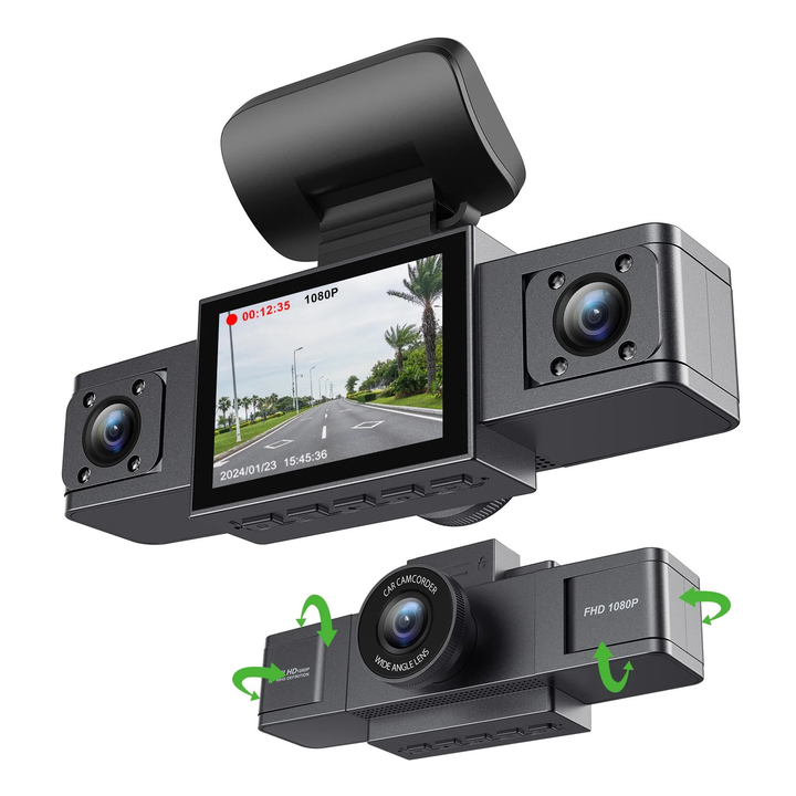 New 3-Inch High-Definition 1080P Car Driving Recorder Camera Front and ...