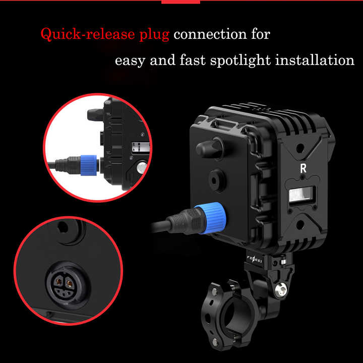 Ferei 300W Wide Beam Spotlight for Night Riding Motorcycles