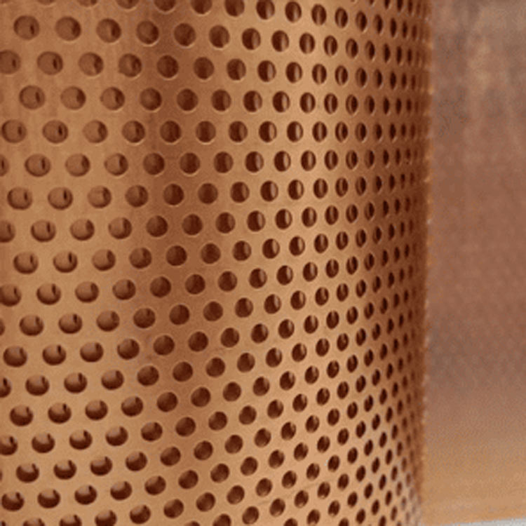 Perforated Golden Brass Mesh Sheet - Decorative Hole Patterns, Multiple ...