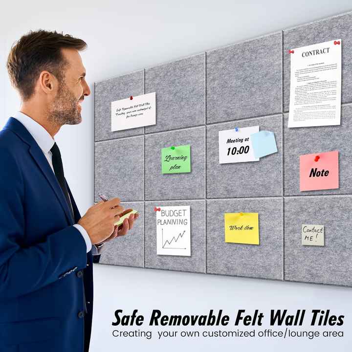 Large 12 Pack Alternative Safe Office School Wall Tiles Adhesive ...