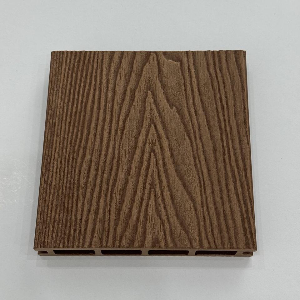 Exterior WPC 3d Embossed Grooved Decking Floor Eco-friendly Rectangle ...