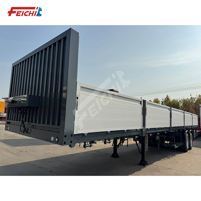 40 Ton Drop Side Wall Fence Semi Trailer Aluminum Sidewall Dropside ...