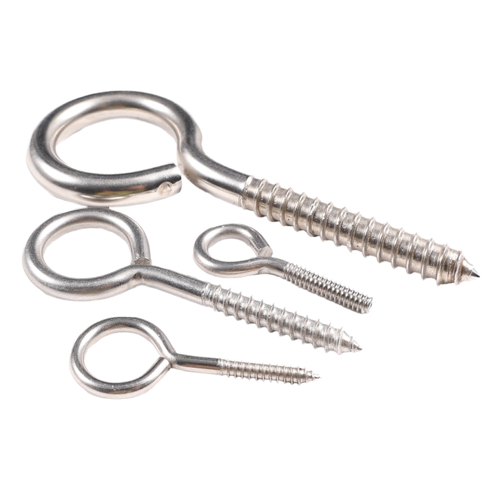 Stainless Steel Heavy Duty Eye Hooks - Durable & Versatile