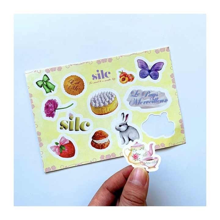 MOQ 50pcs Customized Self Adhesive Waterproof Vinyl Cartoon Patterns A5 ...