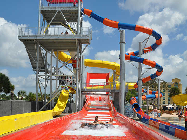 Customized Fiberglass Water Park Slides - Boomerang Tube