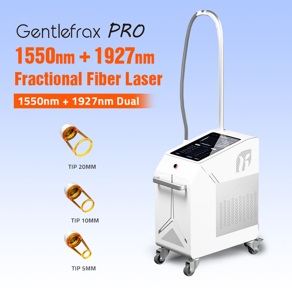 1550nm 1927nm 2 in 1 Fractional Fiber Laser Machine Erbium Thulium Non Ablative Micro Ablative ...