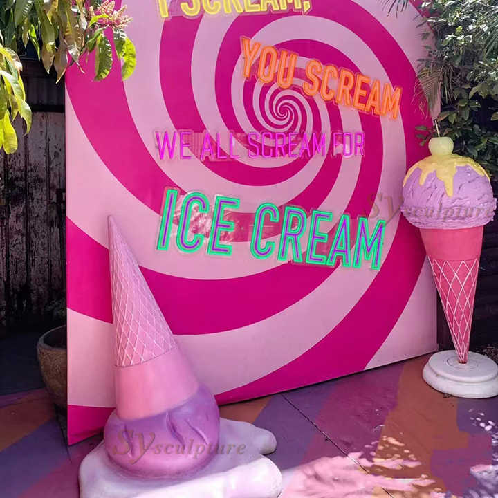 Giant Lollipop Statue - Customized Outdoor Candy Sculpture