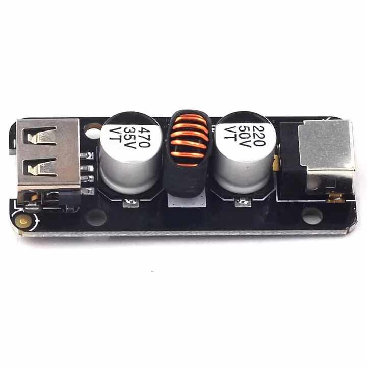 45W 12V/24V DC to USB Type C PD & Type a QC3.0 DC Fast Charge Step-Down Buck Power Adapter ...