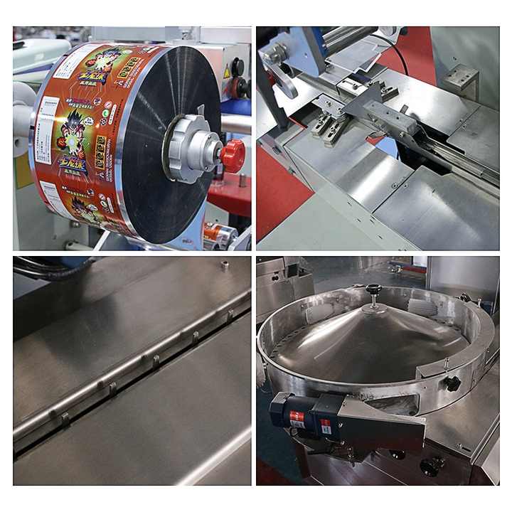 High Speed Flow Pillow Packing Hard Candy Wrapping Machine
